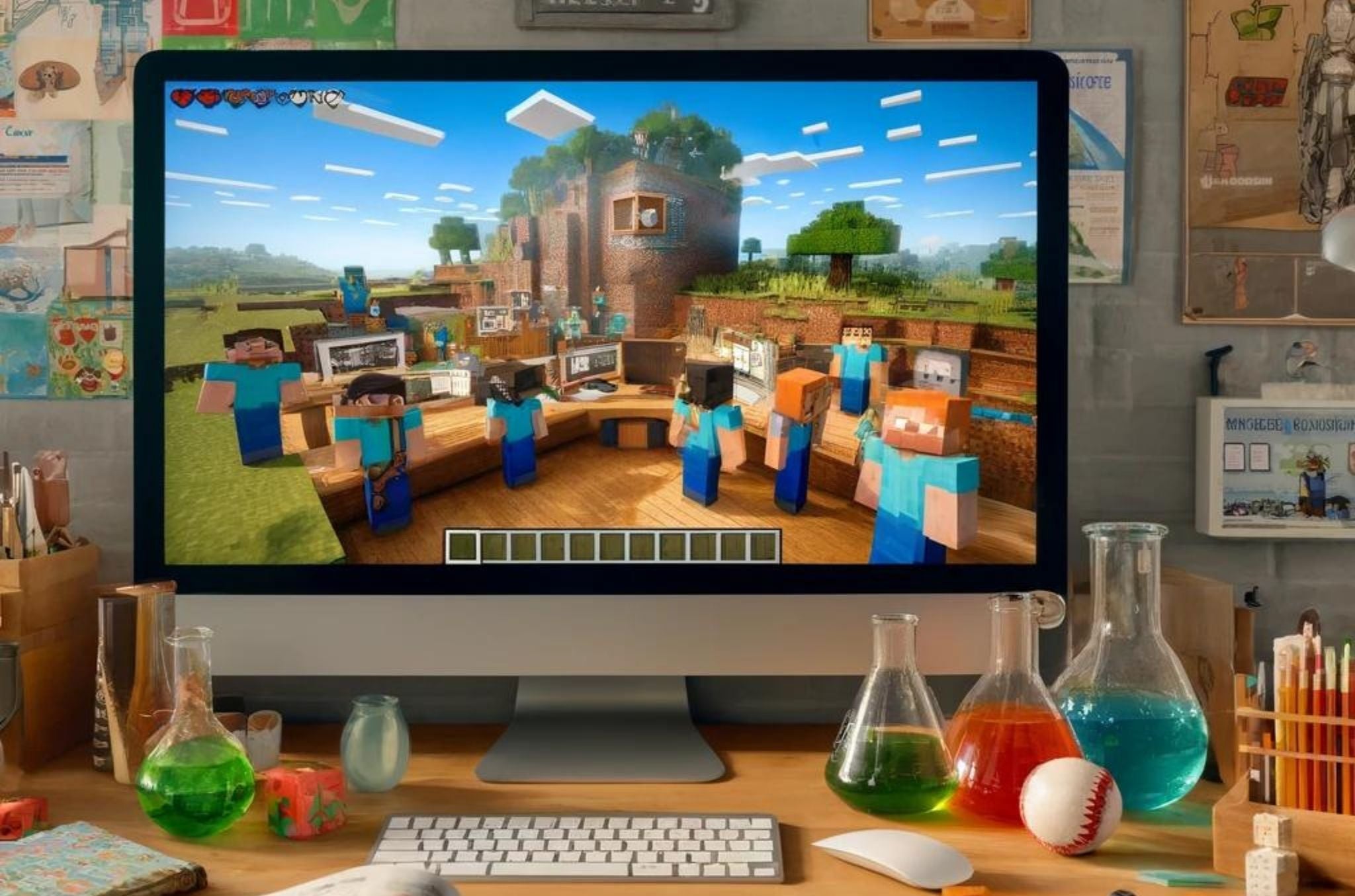 5th Grade Minecraft Brick Builders of Science, Semester 1 – OnFire Learning
